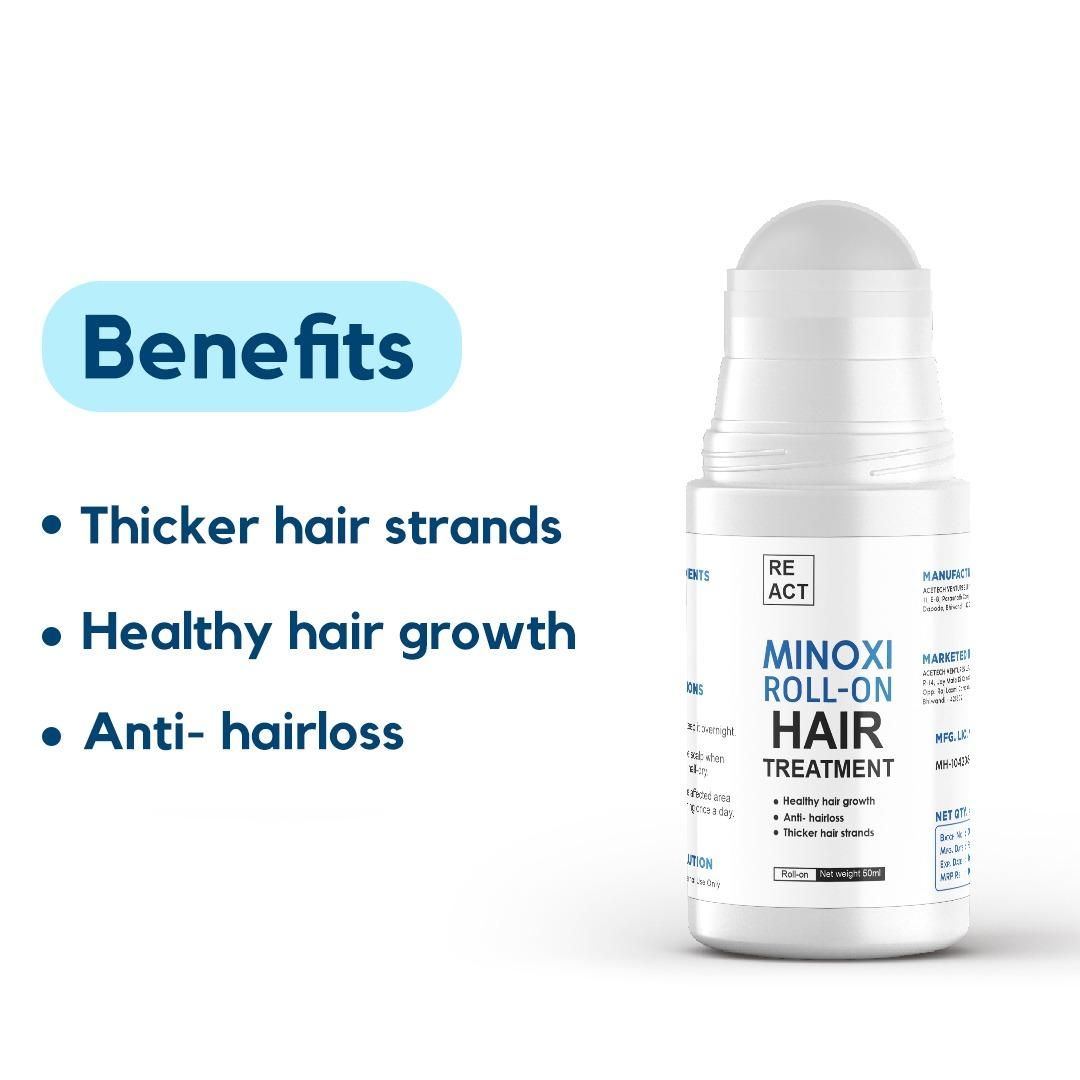 Minoxi Roll-On Hair Growth Serum (Buy 1 Get 1 Free)